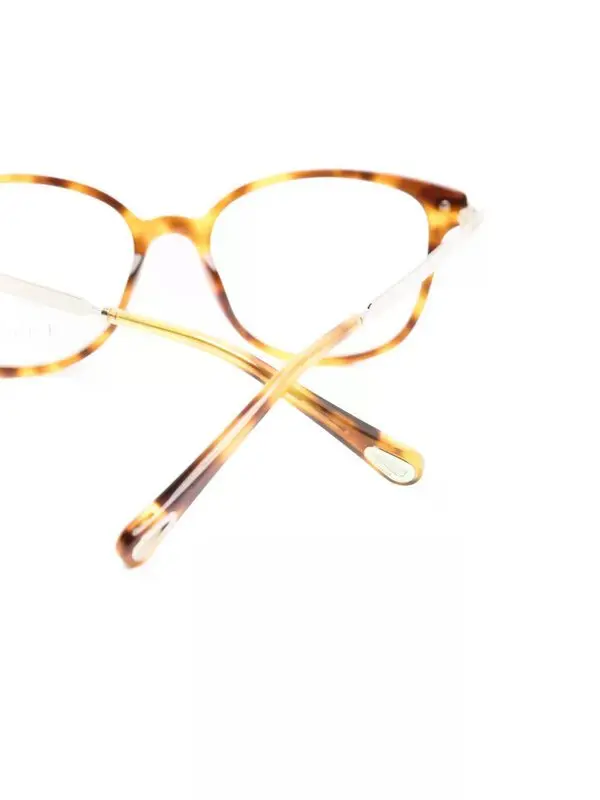 Chloé Tortoiseshell Round-frame Glasses