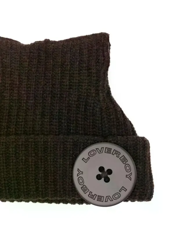 CHARLES JEFFREY Button-detail Beanie
