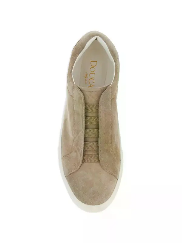 DOUCAL'S Suede Slip-on Sneakers - Neutrals