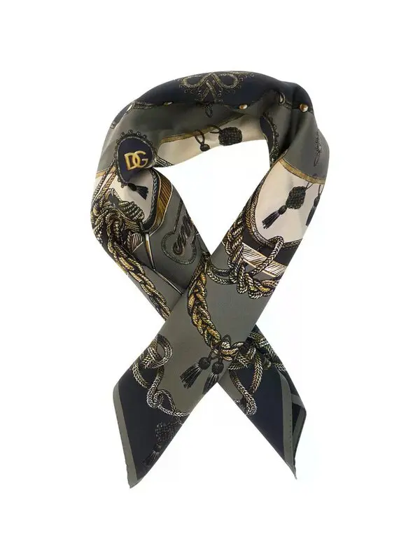 Dolce & Gabbana Rope-print Silk Scarf