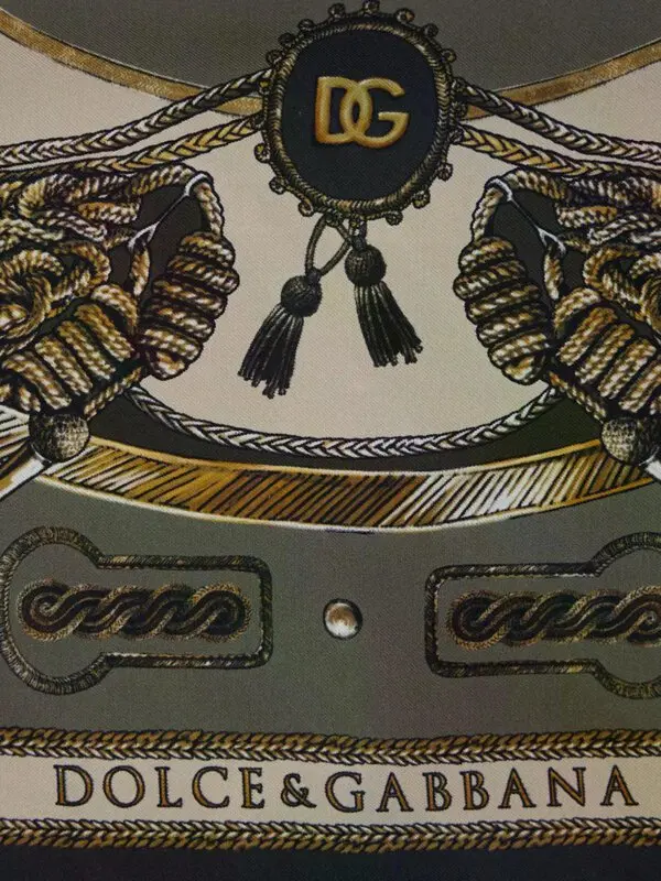 Dolce & Gabbana Rope-print Silk Scarf