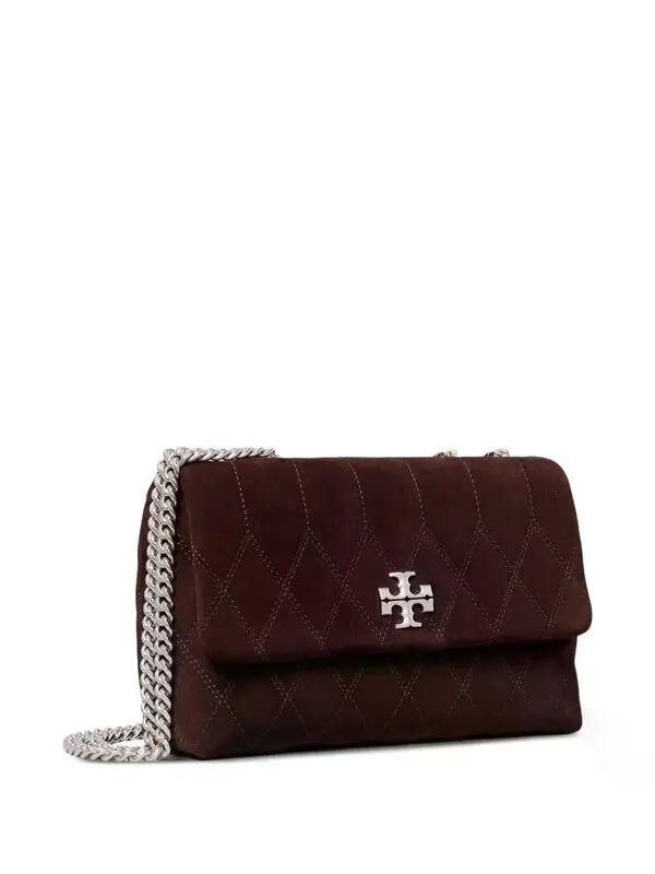 Tory Burch Kira Quilt Small Convertible Shoulder Bag - Brown