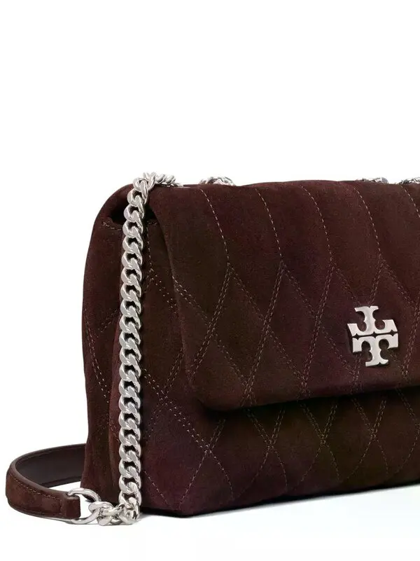 Tory Burch Kira Quilt Small Convertible Shoulder Bag - Brown