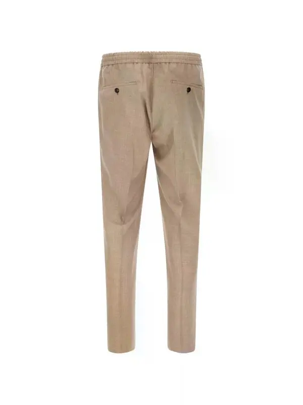 Incotex Modello Pleat Drawstring Tailored Trousers - Neutrals