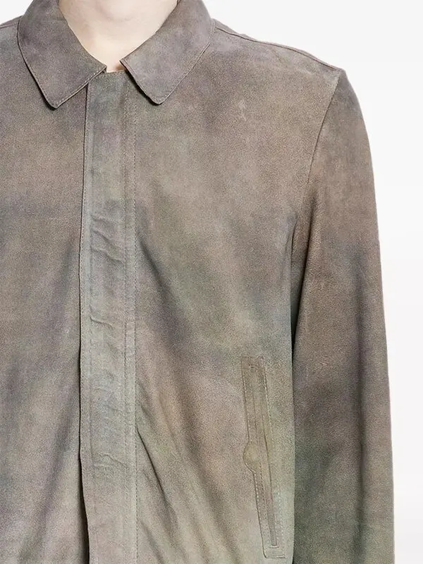GIORGIO BRATO Overdyed Suede Jacket