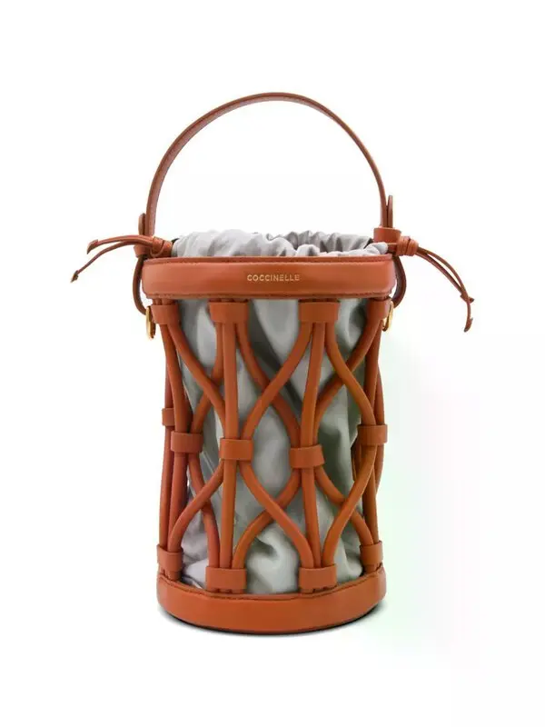 COCCINELLE Koi Leather Bucket Bag