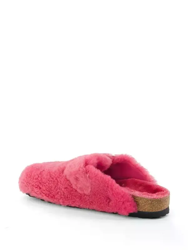 BIRKENSTOCK Boston Shearling Mules - Pink