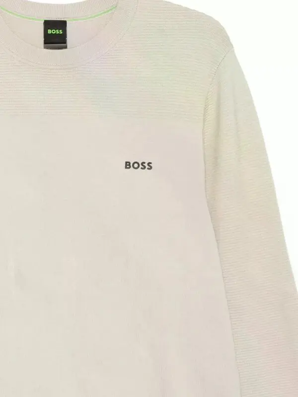 BOSS Ribbed Crew-neck Sweater