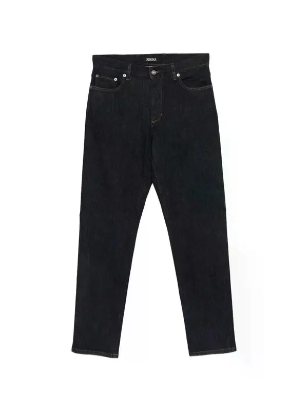 Zegna Buttoned Jeans - Blue