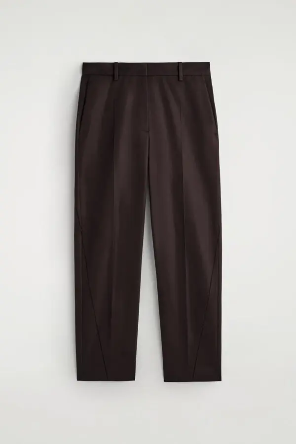 Cos Embroidered Cotton-blend Twill Pants
