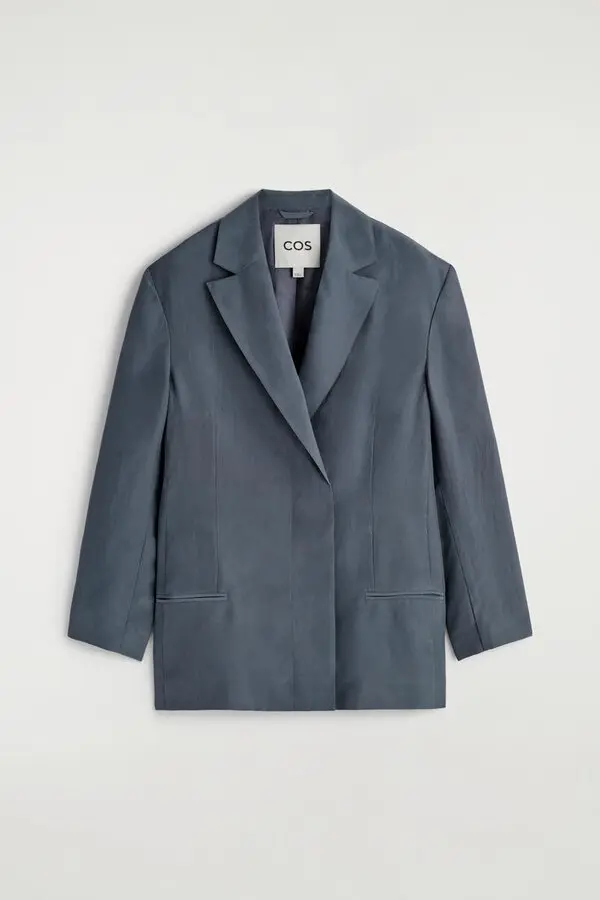 Cos Crinkled Silk Blazer