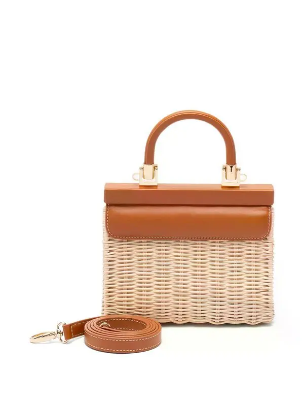 Rodo Wicker Top-handle Shoulder Bag