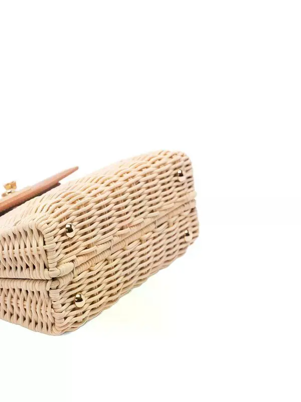 Rodo Wicker Top-handle Shoulder Bag