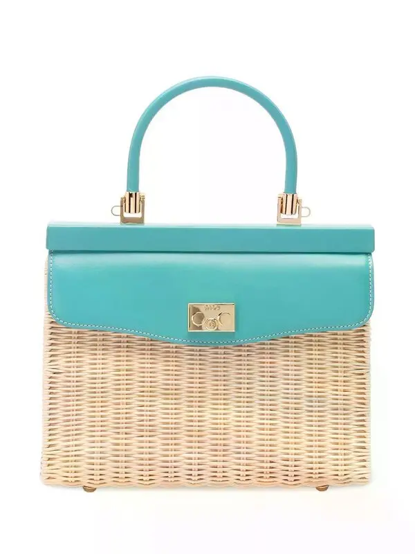 Rodo Wicker Top-handle Shoulder Bag