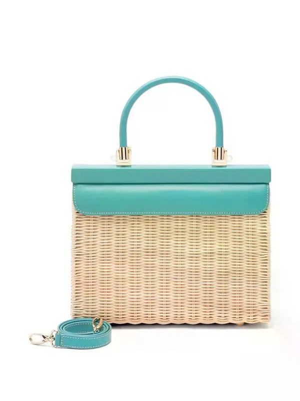 Rodo Wicker Top-handle Shoulder Bag