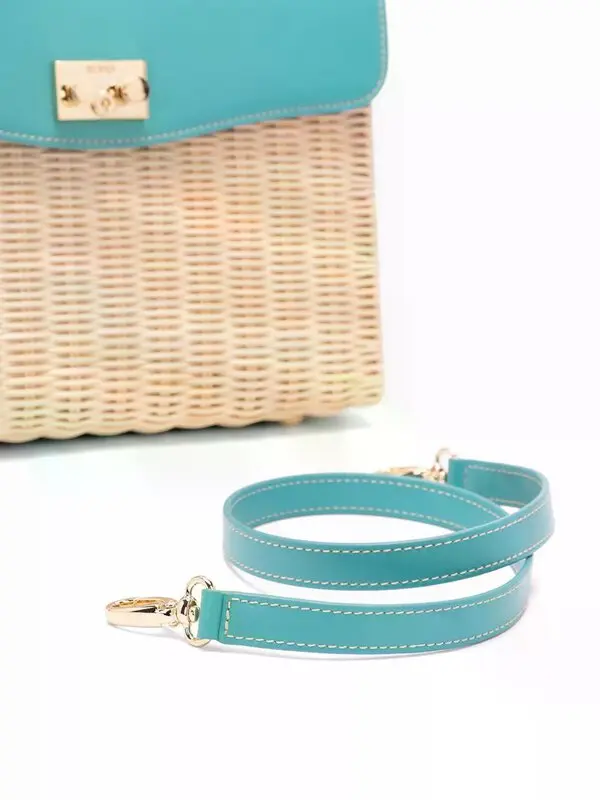 Rodo Wicker Top-handle Shoulder Bag