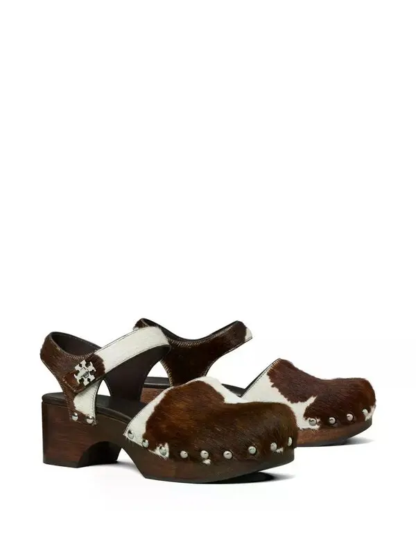 Tory Burch Turnlock Clog Pumps - Brown
