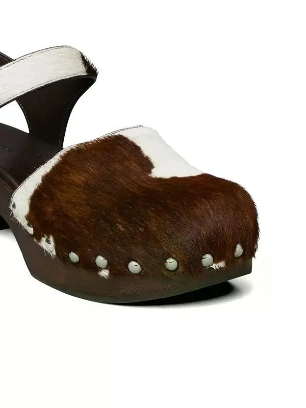 Tory Burch Turnlock Clog Pumps - Brown