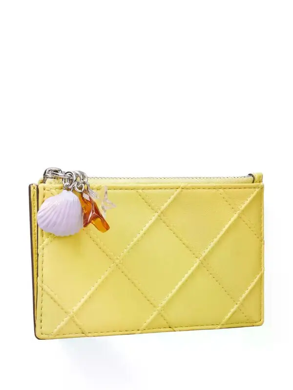Tory Burch Fleming Charm Zip Card Case