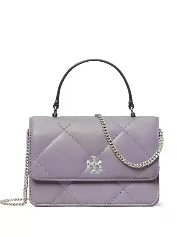 Tory Burch Kira Diamond Quilt Mini Top Handle Chain Wallet