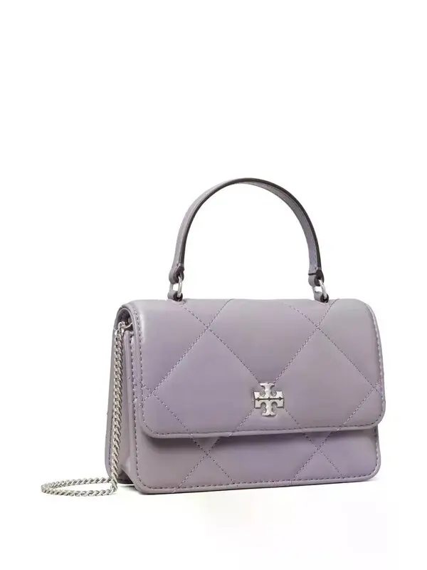 Tory Burch Kira Diamond Quilt Mini Top Handle Chain Wallet