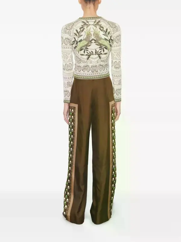 Tory Burch Printed Wool Cardigan
