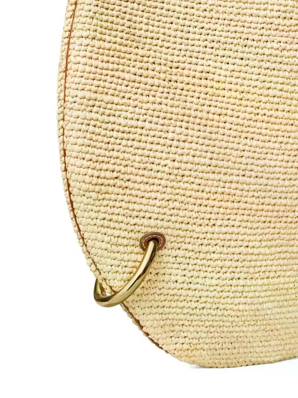 Tory Burch Pierced Soft Straw Bag - Neutrals