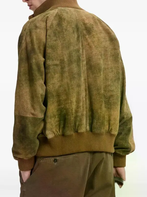 BARACUTA Zip-up Suede Jacket