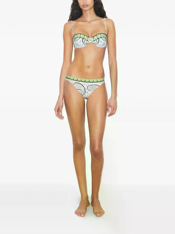 Tory Burch Printed Bikini Bottom - Neutrals