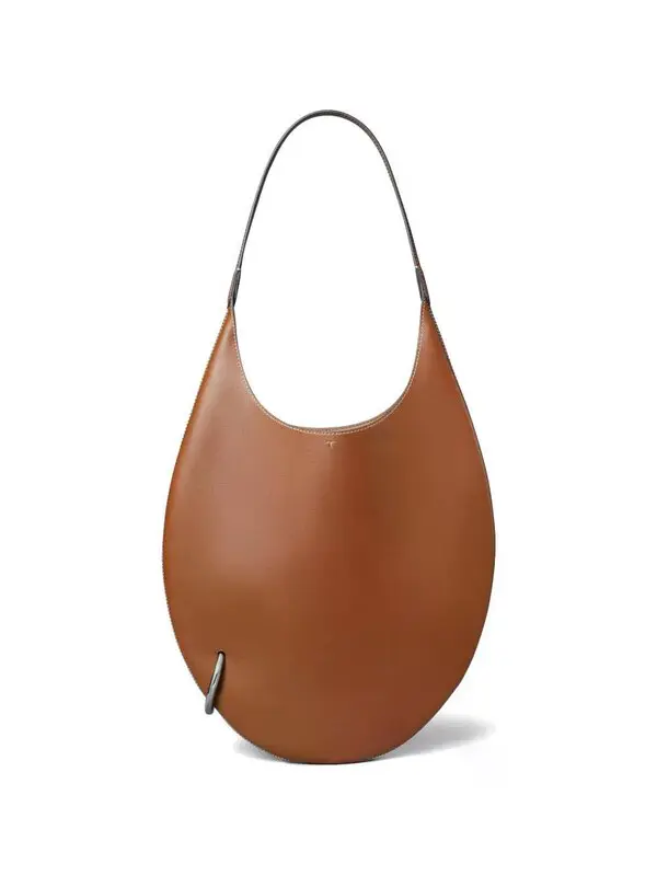Tory Burch Pierced Soft Shoulder Bag - Brown