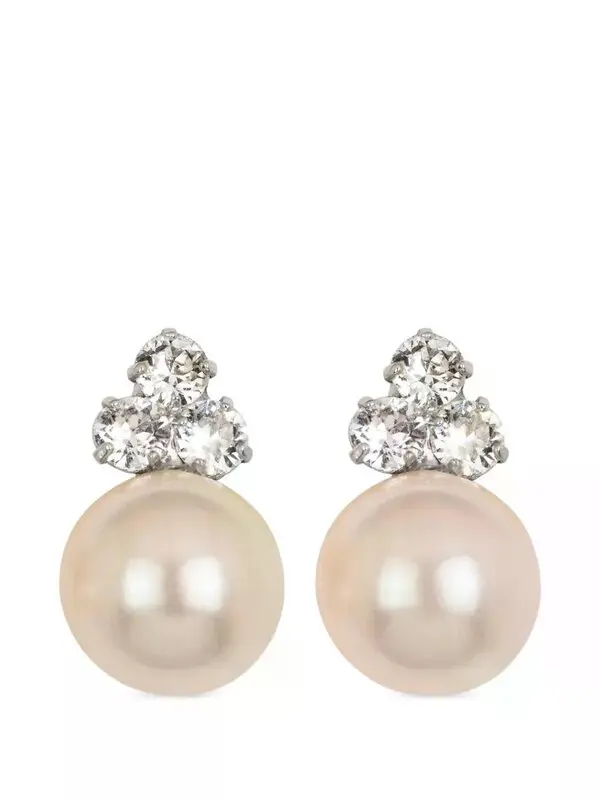 JENNIFER BEHR Belen Crystal Earrings - Silver