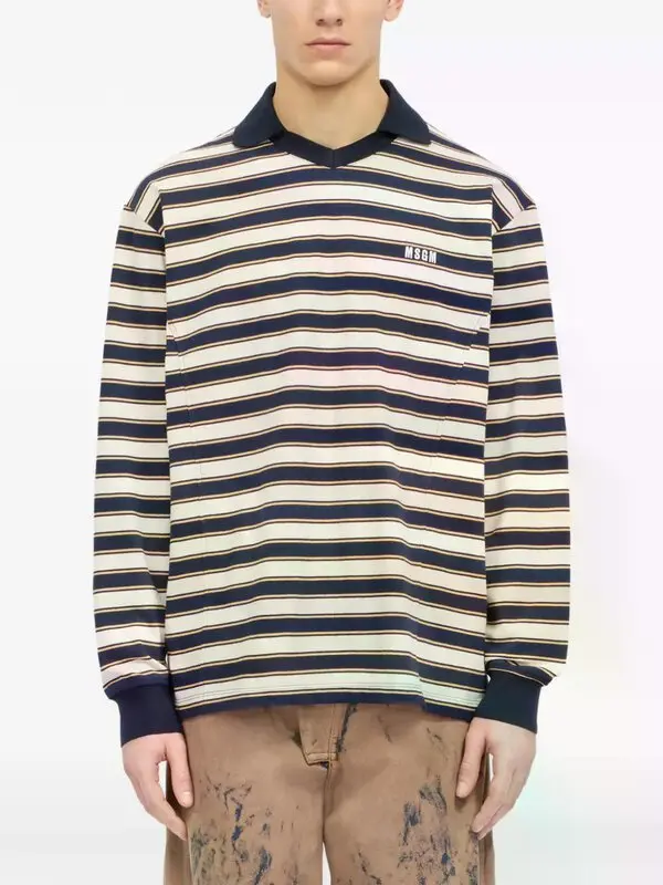MSGM Striped Long-sleeve T-shirt