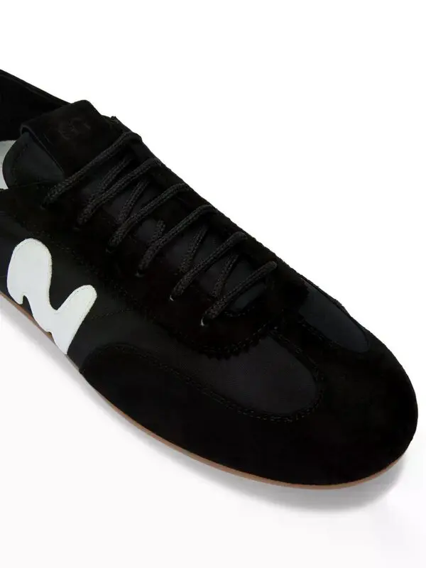MSGM Appliqué Lace-up Sneakers - Black