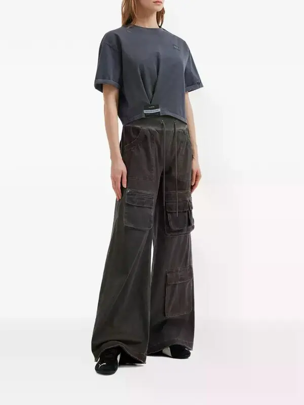 Izzue Rolled-sleeve Twisted T-shirt