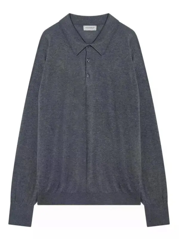 John Smedley Finchley Polo Shirt - Grey