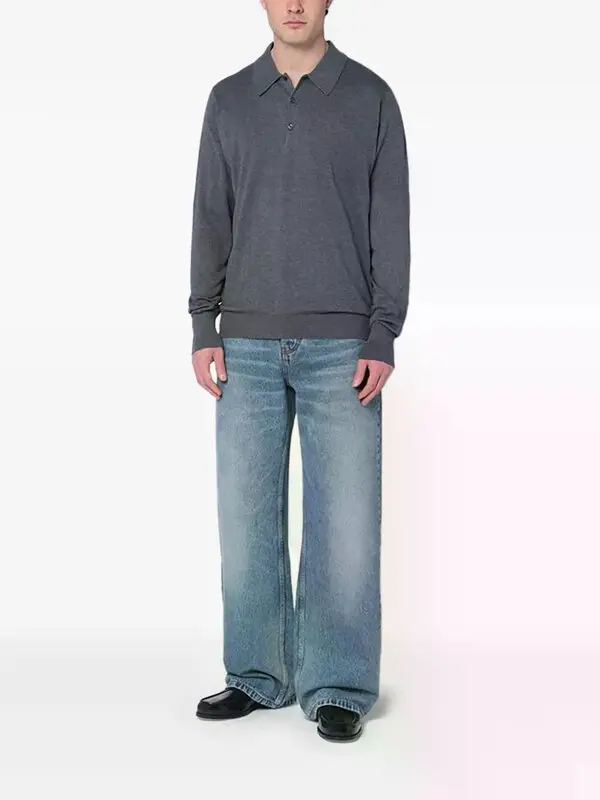 John Smedley Finchley Polo Shirt - Grey
