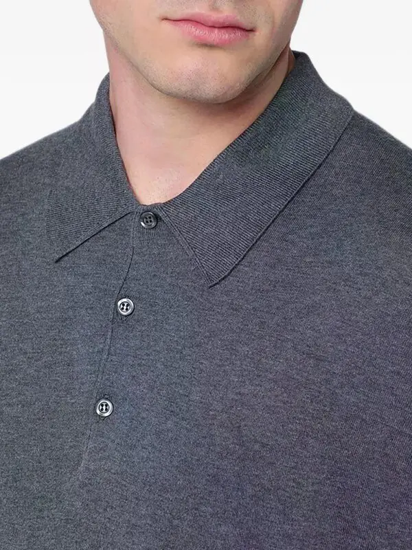 John Smedley Finchley Polo Shirt - Grey