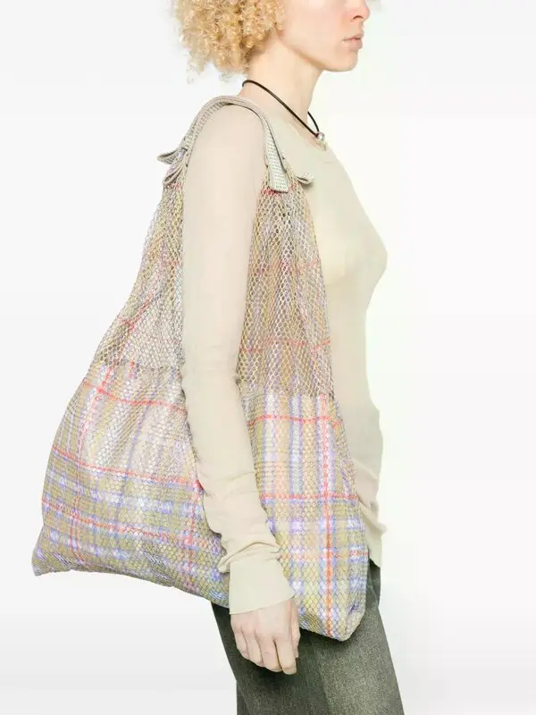 ÉPICE Plaid Tote Bag