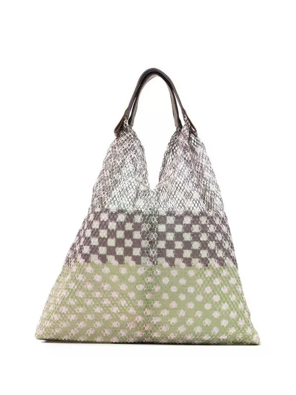 ÉPICE Polka-dot Geometric-pattern Tote Bag