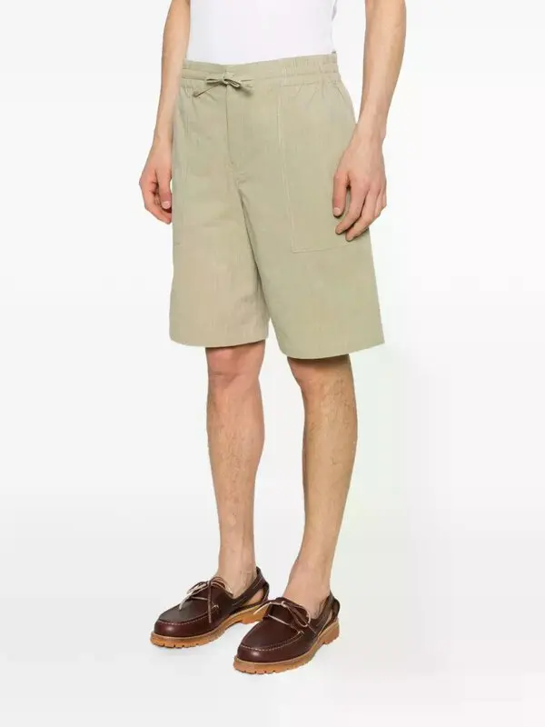 Drole De Monsieur Drawstring Patch-pocket Shorts