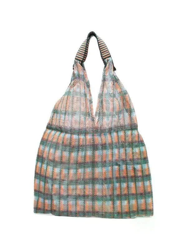 ÉPICE Check-pattern Tote Bag With Detachable Pouch