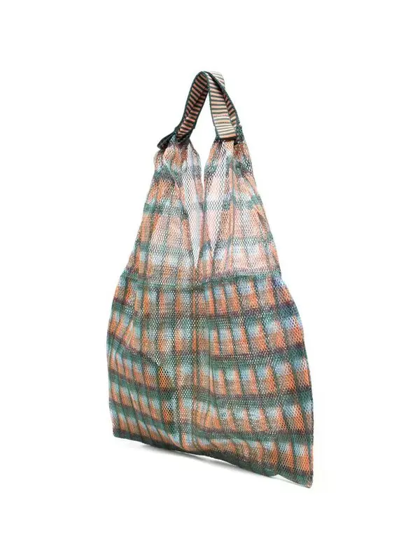 ÉPICE Check-pattern Tote Bag With Detachable Pouch