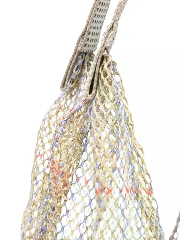 ÉPICE Plaid Net Tote Bag