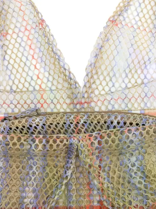 ÉPICE Plaid Net Tote Bag