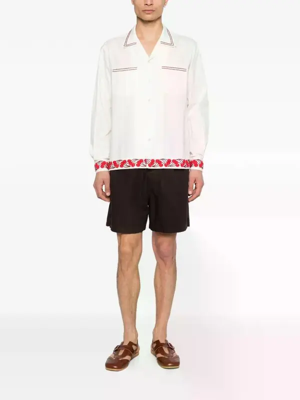 BODE Cherry Lane Beaded Shirt