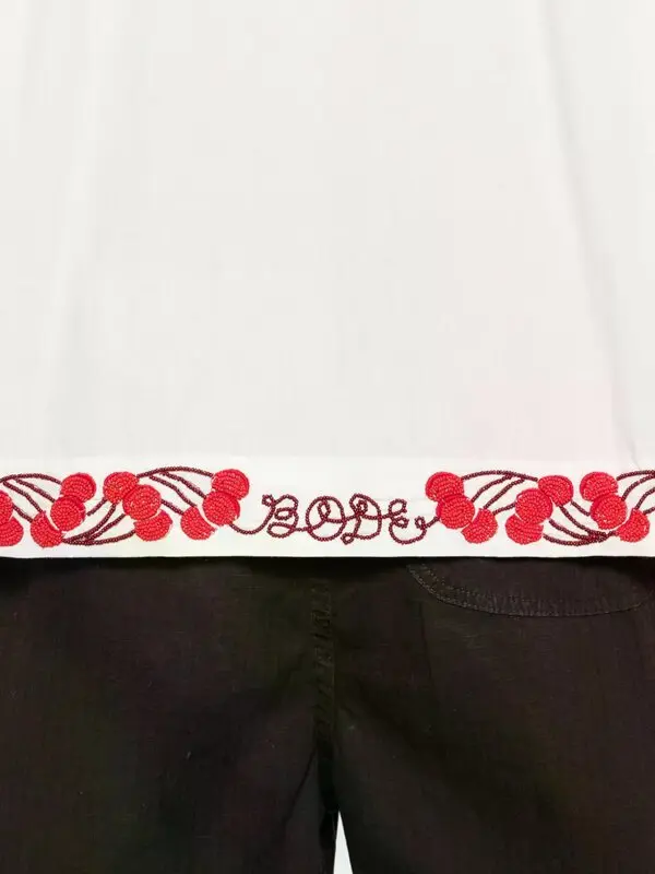 BODE Cherry Lane Beaded Shirt