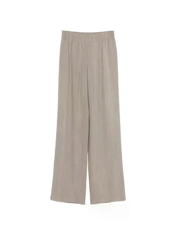 GOLDEN GOOSE Brittany Pinstriped Wool Blend Trousers