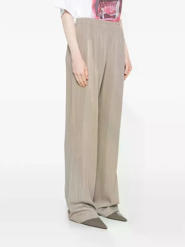 GOLDEN GOOSE Brittany Pinstriped Wool Blend Trousers