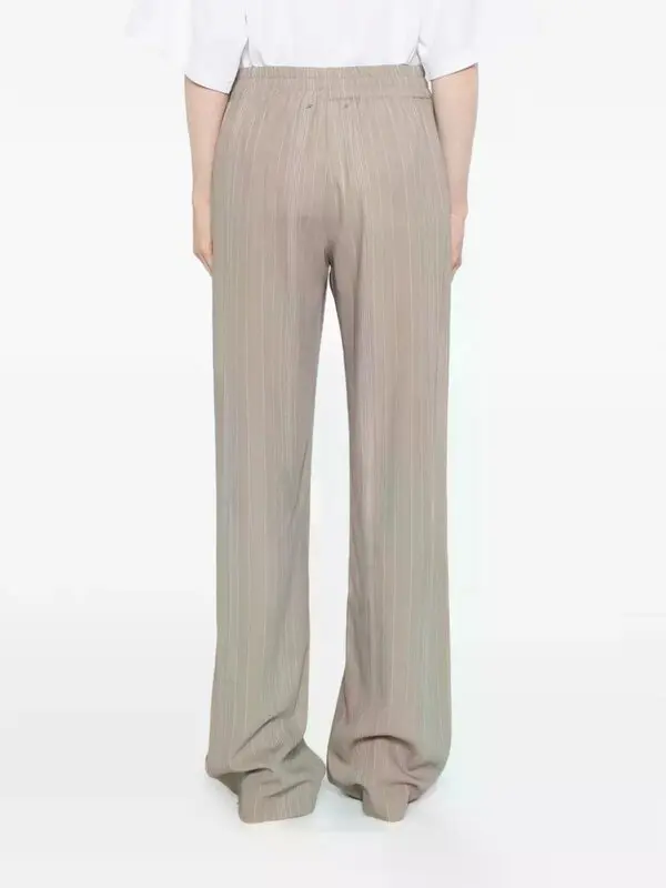 GOLDEN GOOSE Brittany Pinstriped Wool Blend Trousers