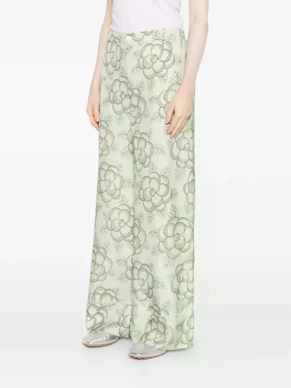 Marni Printed Piping Trousers